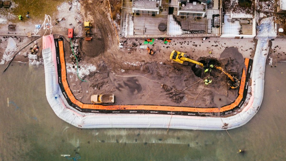 How an Inflatable Cofferdam Simplifies Excavation - NoFloods